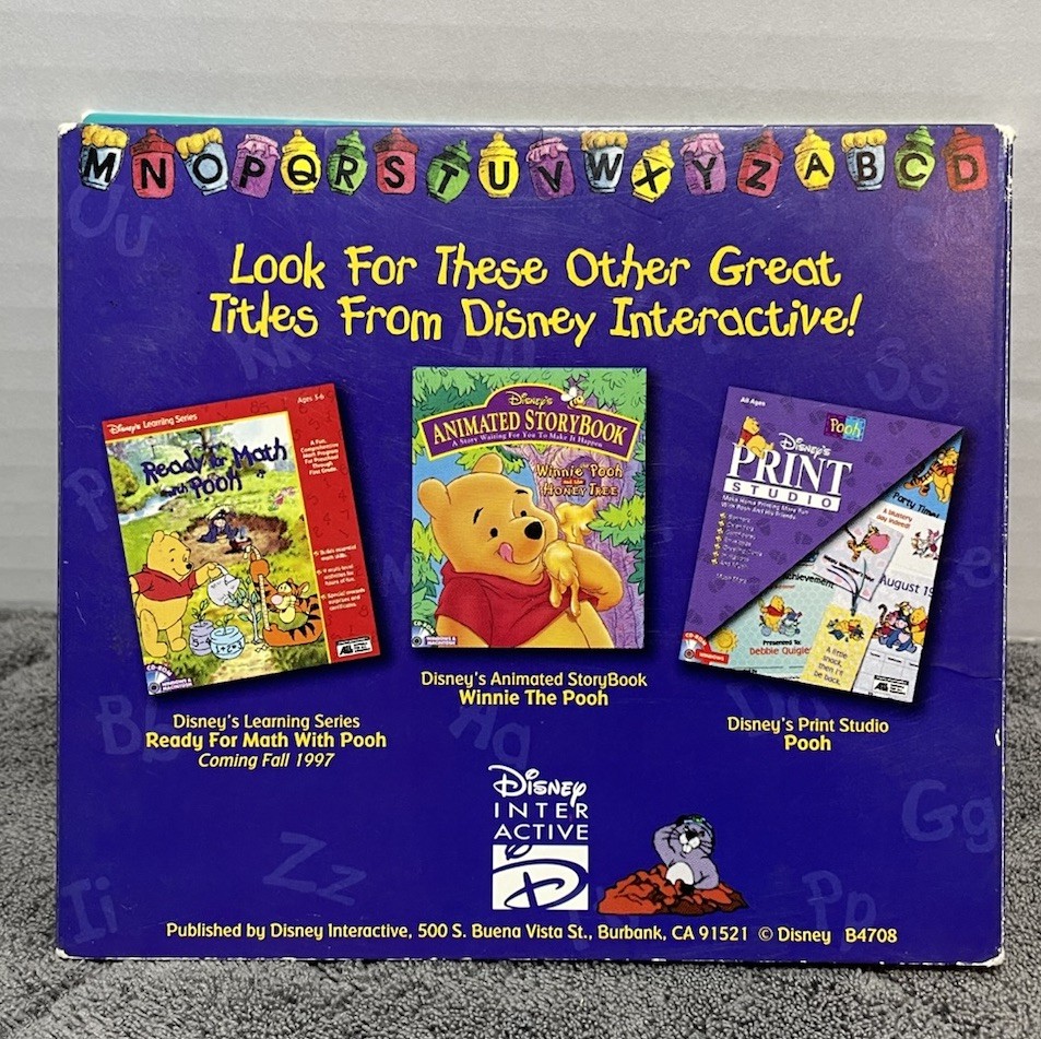 Disney’s Ready to Read & Math With Pooh PC CD-Rom 1997 Windows Children ...