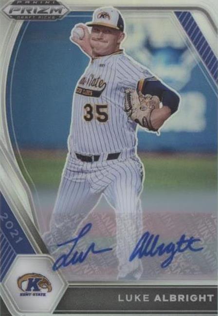 2021 Panini Prizm Draft Picks - Luke Albright #PDP168 Silver Prizm ...