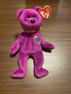 EXTREMELY RARE|2 Spellings|TY Beanie Babies Millennium/Milenium Bear ...