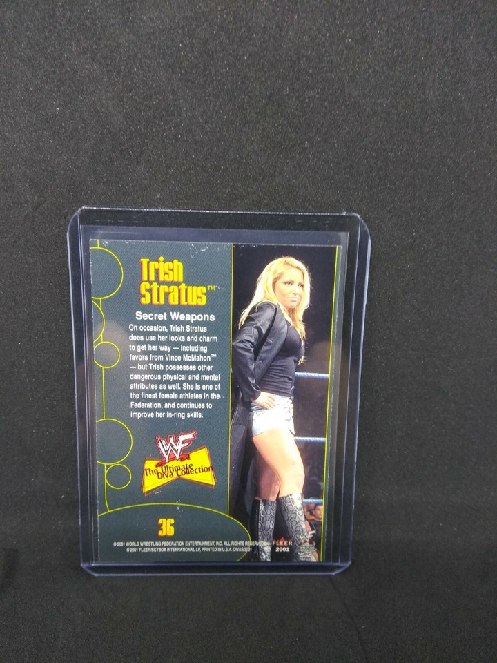 Trish Stratus 2001 Fleer WWF The Ultimate Divas Collection #36 Rookie ...