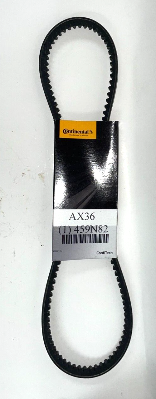 CONTINENTAL AX36 COGGED V BELT 459N82 1 BAND RAW EDGE 38IN 5/16 ...
