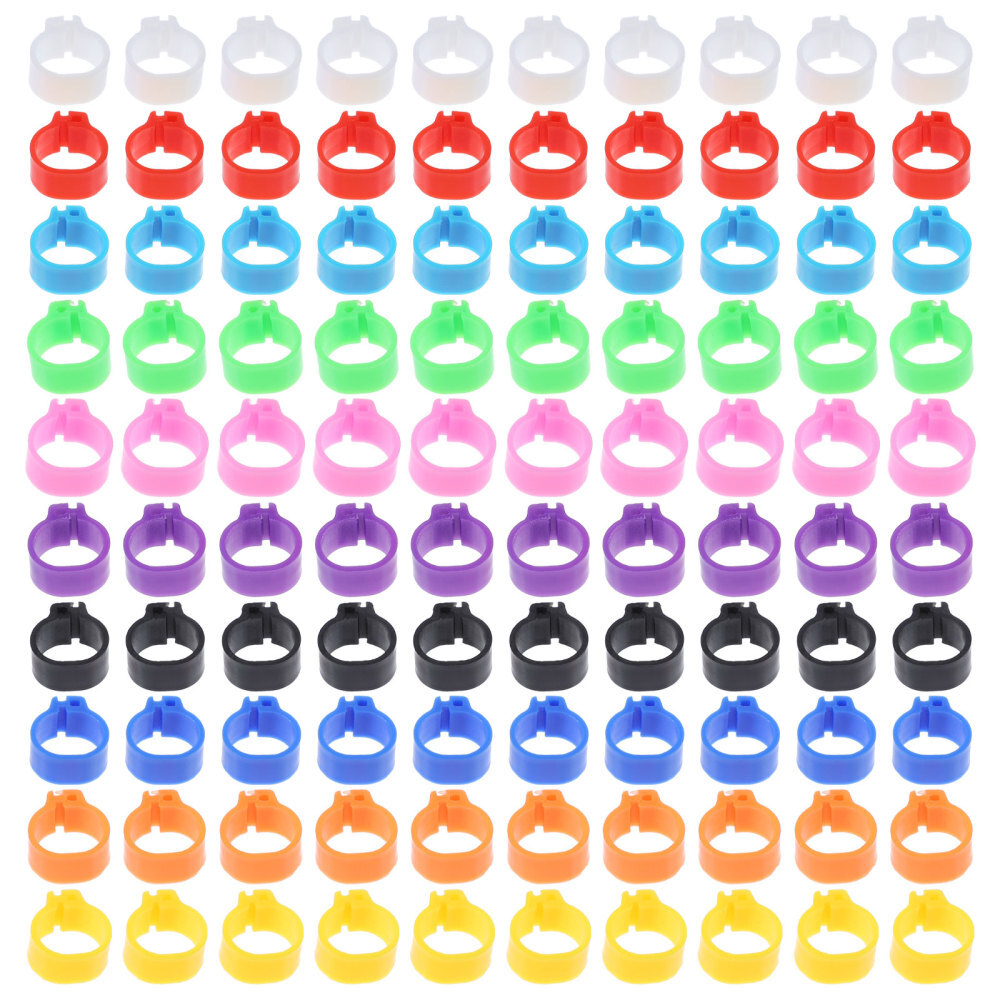 100 Pcs Bird Tagging Chicken Leg Clip Pigeons Leg Ring Meat Pigeon ...