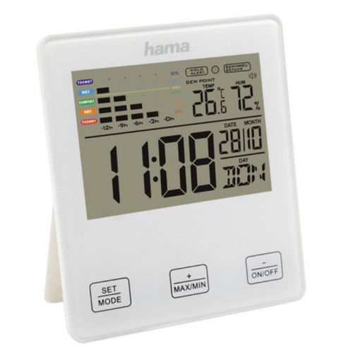 Hama TH-10 Wetterstation Digital Thermometer Hygrometer mit ...
