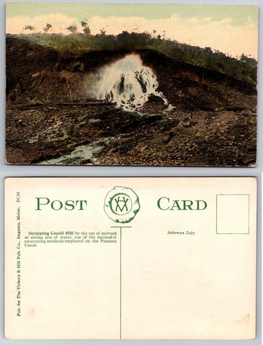 Canal Dredge Boat Workers Scooping Mud Maine ME Postcard | eBay
