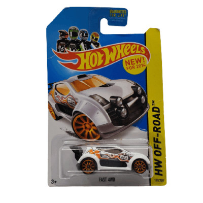 Hot Wheels 2014 Fast 4WD #110 White HW Off Road Road Rally 110/250 Toy ...