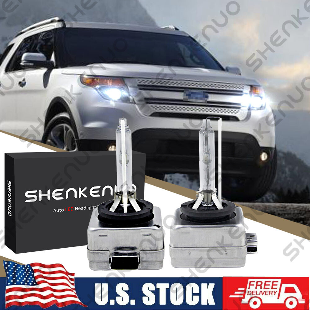 6000K Front HID Headlight Bulb For Ford Explorer 2011-2015 Low & High ...