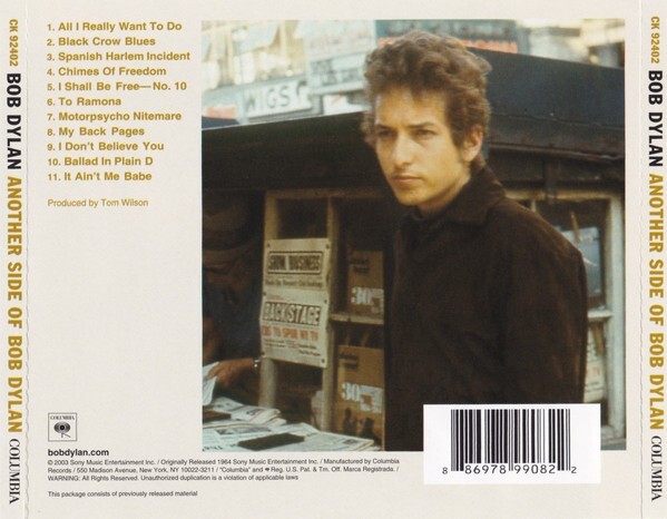 Bob Dylan - Another Side of Bob Dylan CD 886978990822| eBay