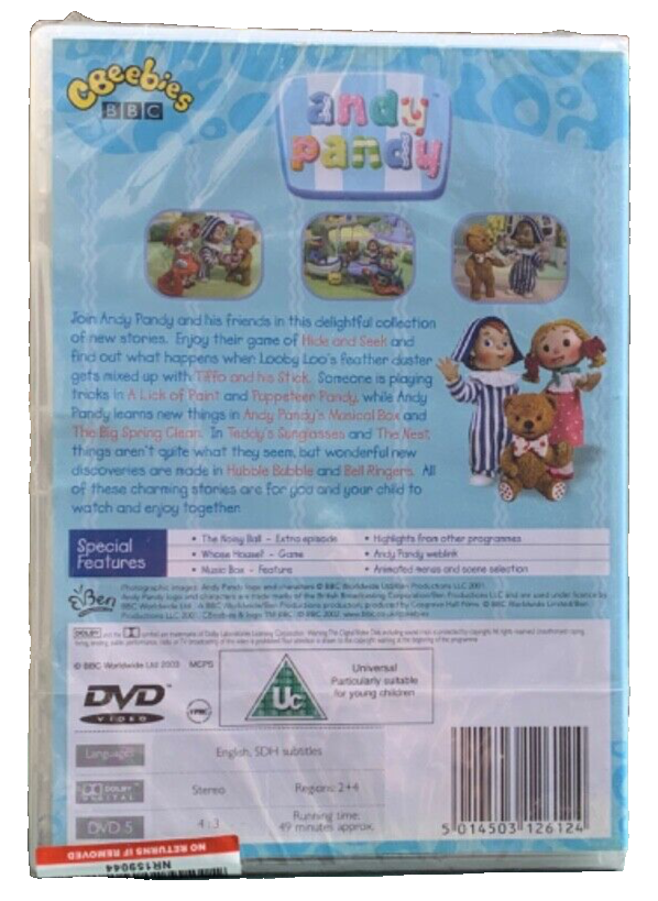 Cbeebies Andy Pandy: Charming Stories DVD [Regions 2+4] - New & Sealed ...