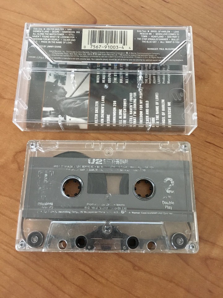 U2 - Rattle and Hum, cassette tape, Island 7 91003-4 | eBay