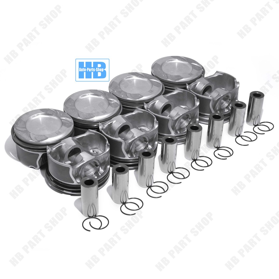 8x Pistons Rings Set For Mercedes-Benz X166 W221 W222 GL500 S500 M278 4 ...