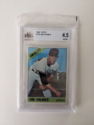 1966 Topps - #126 Jim Palmer (RC) Graded 4.5 Baseball Card Rookie | eBay