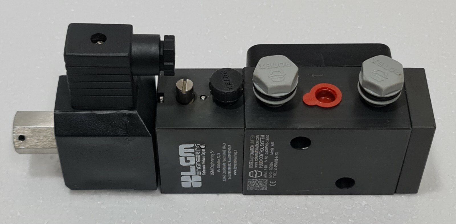 ROTEX AUTOMATION 51450V01-6-2G SOLENOID VALVE 51450V01 w/ COIL I-220V ...