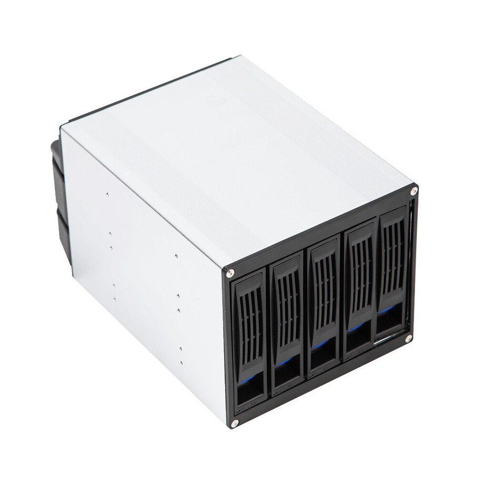 5 bays SATA SAS D Drive Bay Hard Drive Disk Case Enclosure 2.5"/3.5 ...