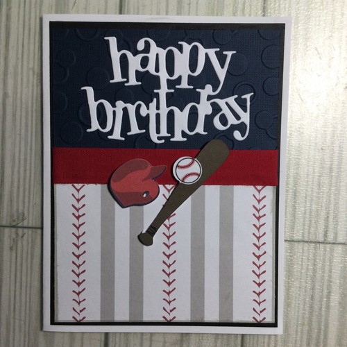 Handmade Happy Birthday Baseball Card Kit Of 2 Quality Made | eBay
