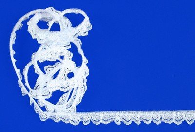 Bulk Lace~50 Yards White 3/4 Inch Wide Ruffled Floral Lace Trim | eBay