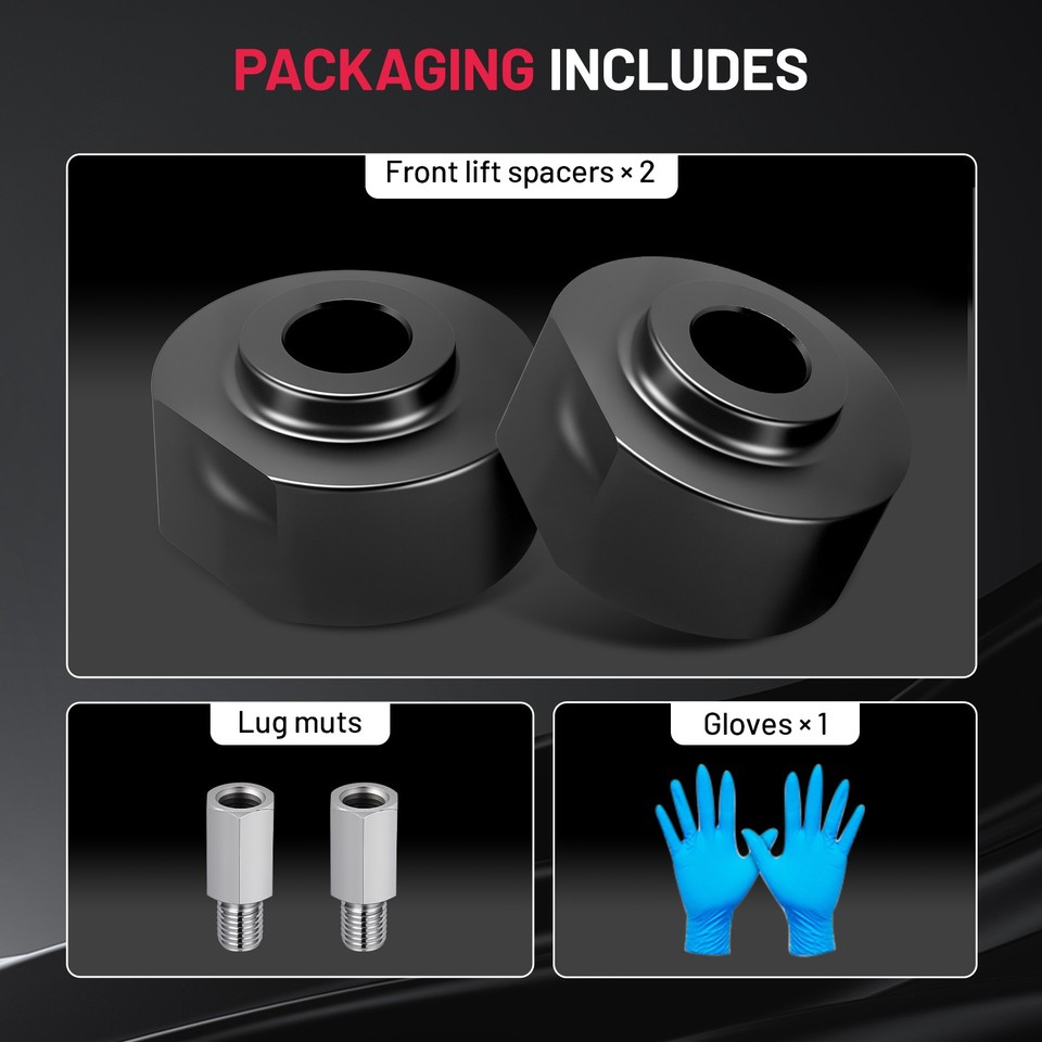 2" Front Leveling Lift Kit For 1981-1996 Ford F-150 2WD 1983-1997 Ford ...