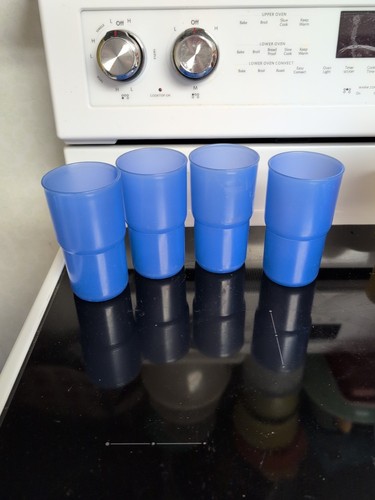 TUPPERWARE tabletop stacking 12 Oz tumblers Set Of 4 | eBay