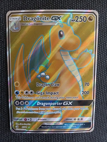 Dragonite GX 67/70 Pokemon Full Art Ultra Rare Dragon Majesty | eBay