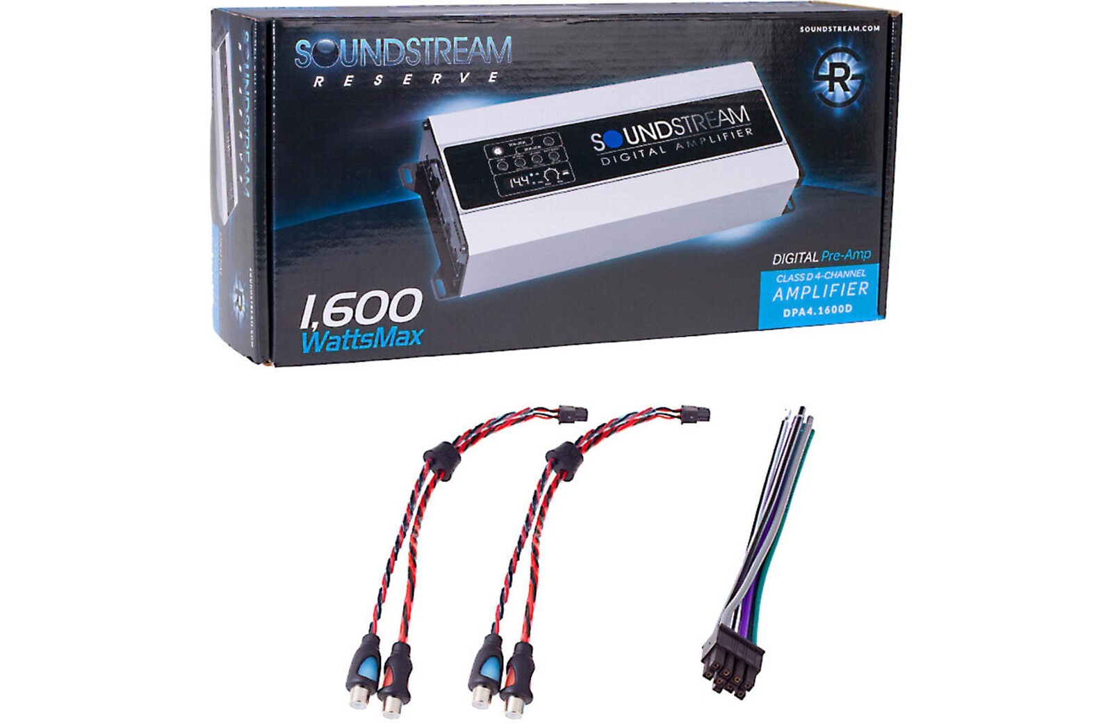 Soundstream DPA4.1600D Compact 4 Channel Digital Class D Amplifier 160 ...