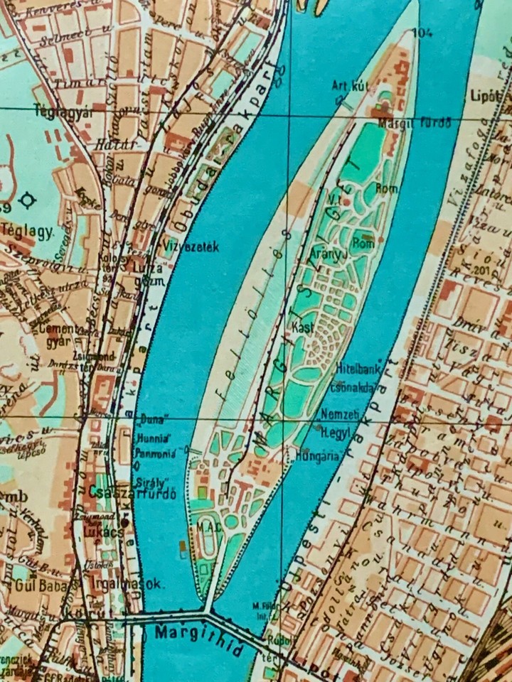 1927 BUDAPEST Hungary VINTAGE MAP Ungarn PLAN Kézi Térképe | eBay