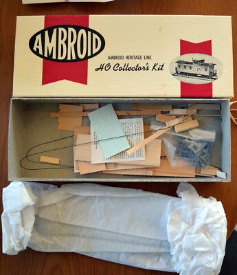 AMBROID HO COLLECTORS KIT 1-5000 #H-22 ATSF "Santa Fe" Caboose Kit 191 ...