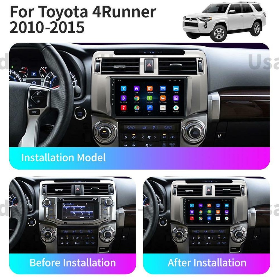 9" Touch Screen Player Car Stereo GPS Navigation For Toyota 4Runner 32G ...