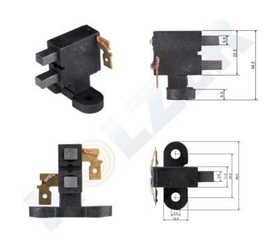 2x Carbon Brush Generator Brushes Generators, Base 5mm | eBay