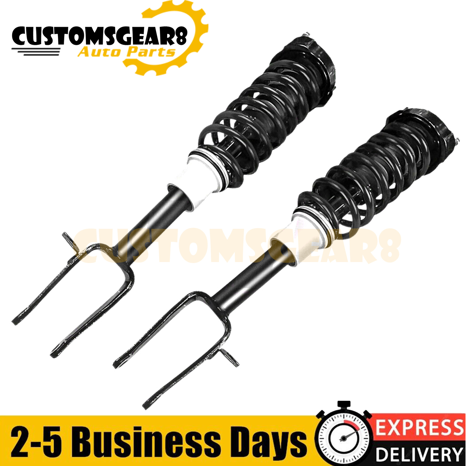 2X Front Shock Struts Assembly Fit Mercedes W211 S211 E350 4Matic 3.5L ...