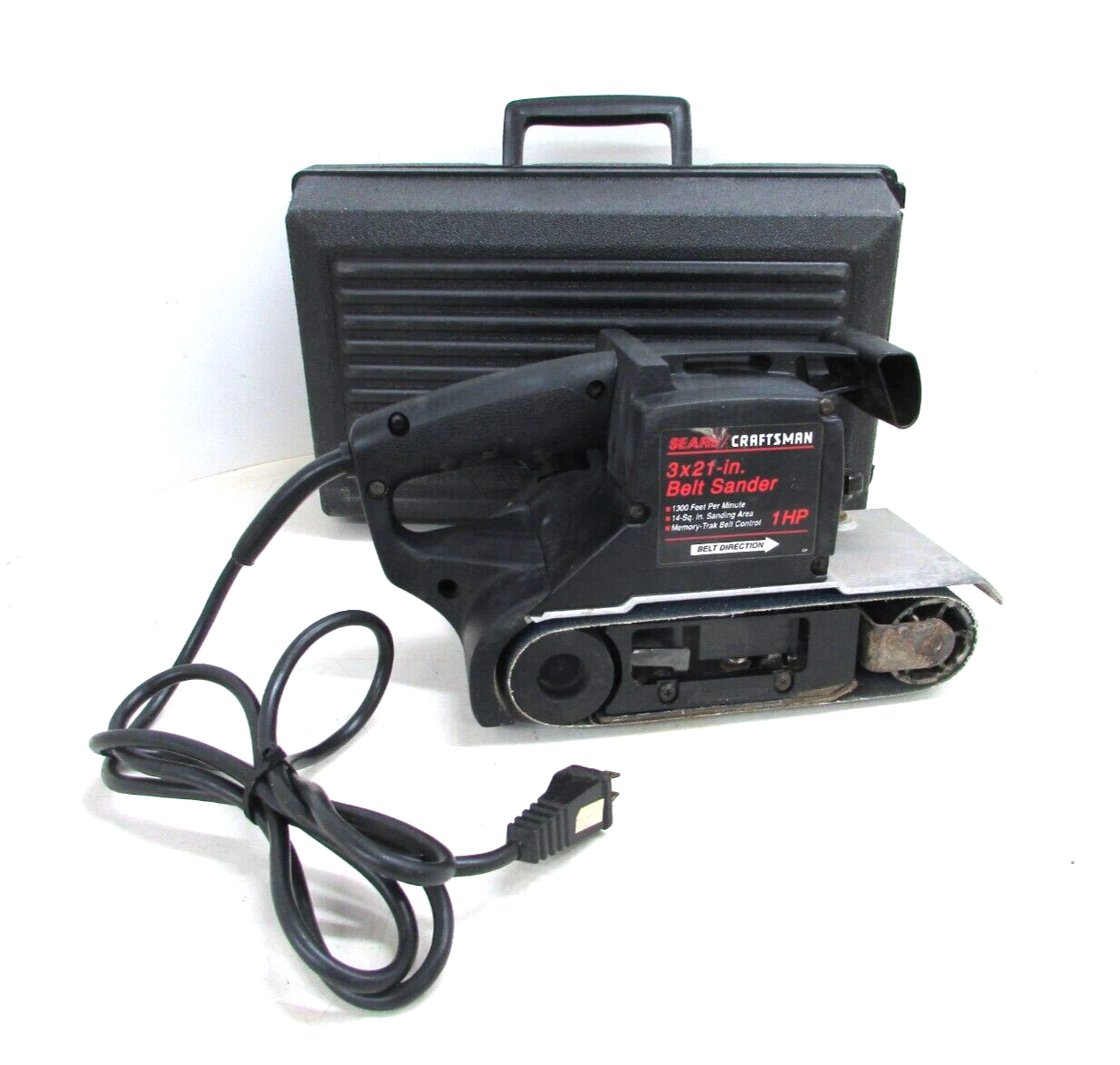 CRAFTSMAN 3" x 21" BELT SANDER, 315.117131, 1 HP. W/ PLASTIC CARRYING ...
