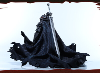 1/12 Custom Black Cloak Cape For 6'' Berserk Guts Black Swordsman（No ...