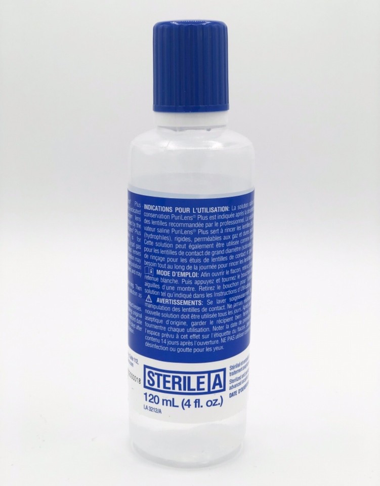 PuriLens Plus Preservative Free Saline 4 oz Bottle (Unisol 4 ...