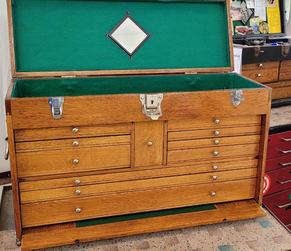 H. Gerstner & Son 11 Drw 052 Journeyman Toolmakers Chest BEAUTIFUL OAK ...