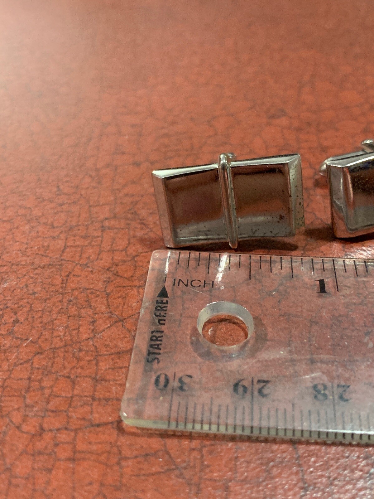 Vintage Mid Century Signed SWANK Silver Tone Rectangular Cufflinks FREE ...