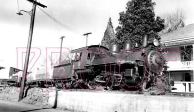 Nevada County Narrow Gauge (NCNGRR) Engine 9 at Grass Valley in 1936 ...