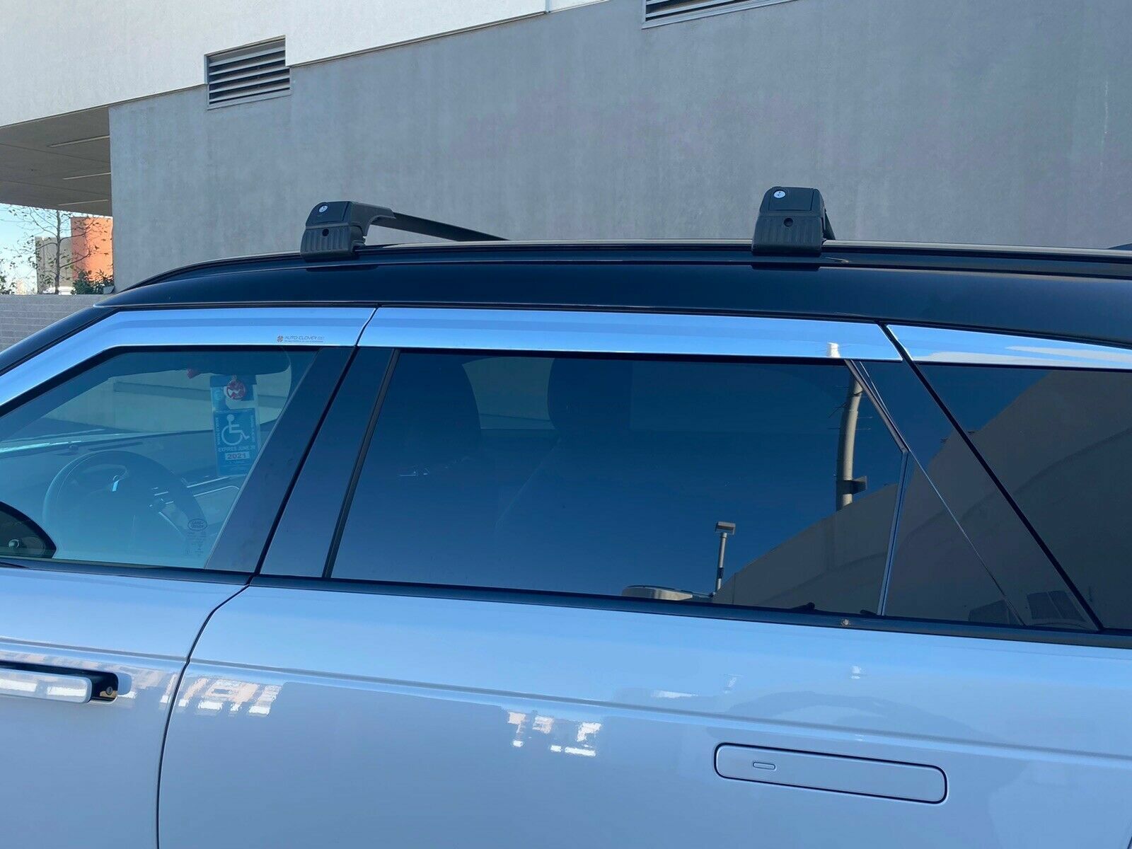 Black Roof Rack Cross Bars For Land Rover Range Rover Velar 2018 | eBay