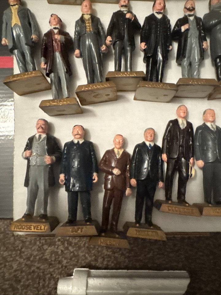 Vintage Lot of 36- MARX PRESIDENTS Painted 1960's Mini FIGURES *NICE ...