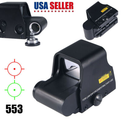 Red/Green Dot Holographic Sight 553 Tactical Airsoft Scope Sight US ...