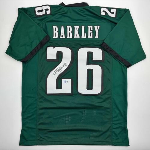 Autographed/Signed Saquon Barkley Philadelphia Midnight Green Jersey ...