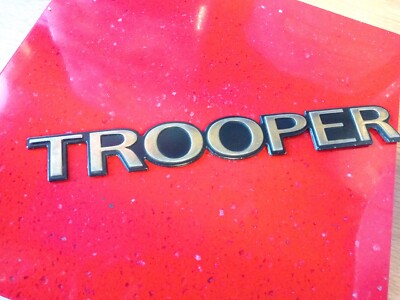 Isuzu OEM 1993-1996 Trooper Gold Door Emblem Badge Logo Nameplate Name ...