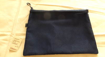 muji two-zipper case polyester 19X27cm L blue | eBay