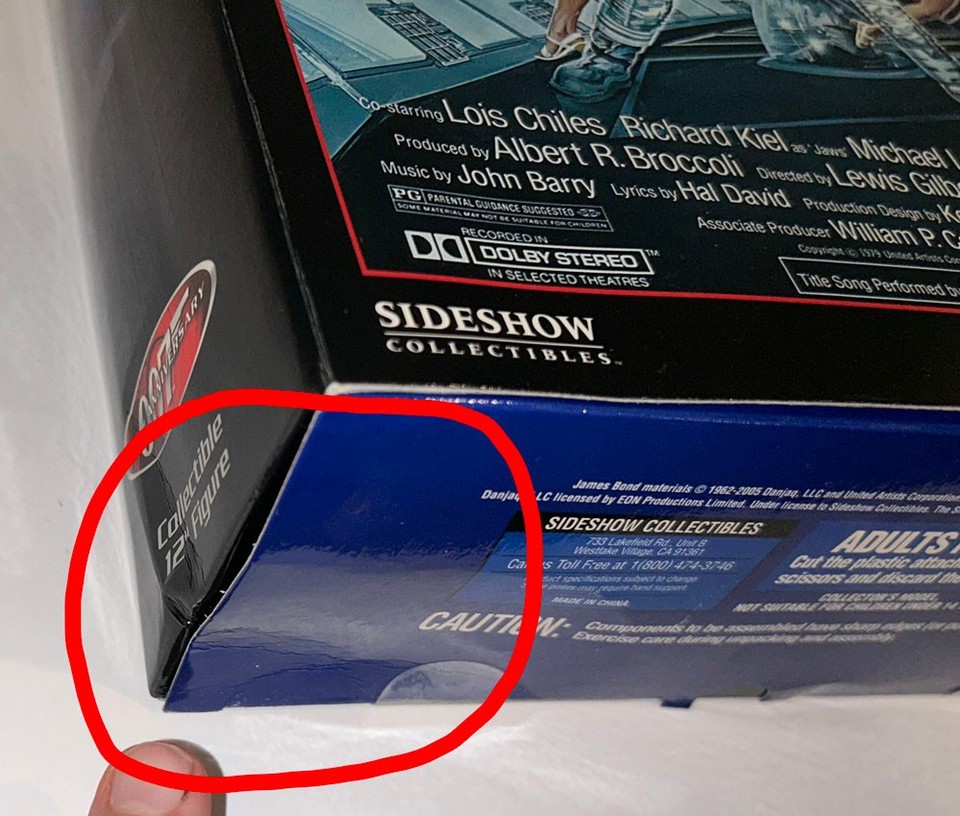 Sideshow James Bond Roger Moore Moonraker 1/6 Figure MISB. Slight Box ...