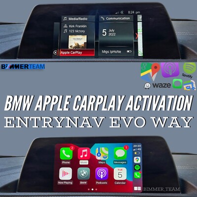 BMW APPLE CARPLAY ENTRYNAV EVO WAY ID6 REMOTE ACTIVATION | eBay UK