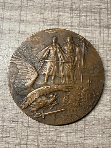 MEDAILLE - A LA GLOIRE DES HEROS DE VERDUN MCMXVI - BRONZE | eBay