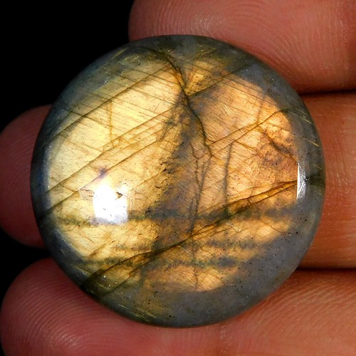 Wholesale 48.40Cts. Natural Miraculous Fire Labradorite Round Cabochon ...