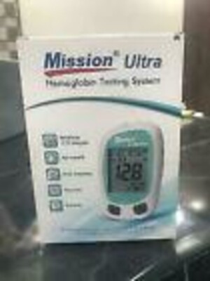 Mission ULTRA Digital Hb Hemoglobin Testing Meter with FREE 60 TEST ...