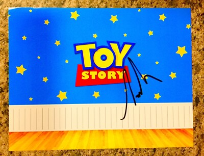 Tim Allen Signed Toy Story Logo - Actor, Buzz Lightyear, Tool Time ...