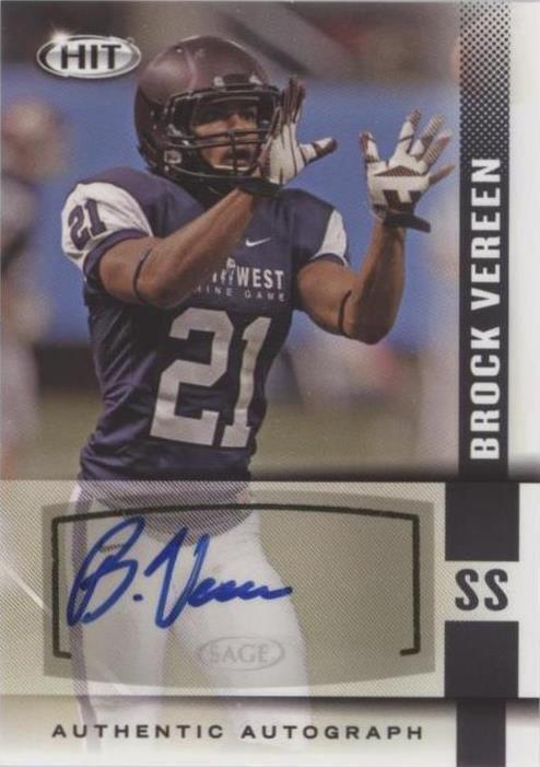 2014 SAGE Hit - Autographs Brock Vereen #A59 Black (AU, RC) for sale online | eBay