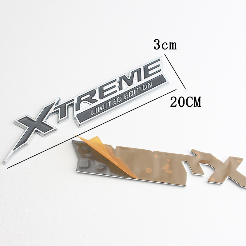 2x Xtreme X Treme Limited Edition Emblem 3D Badge Nameplate Logo Chrome ...