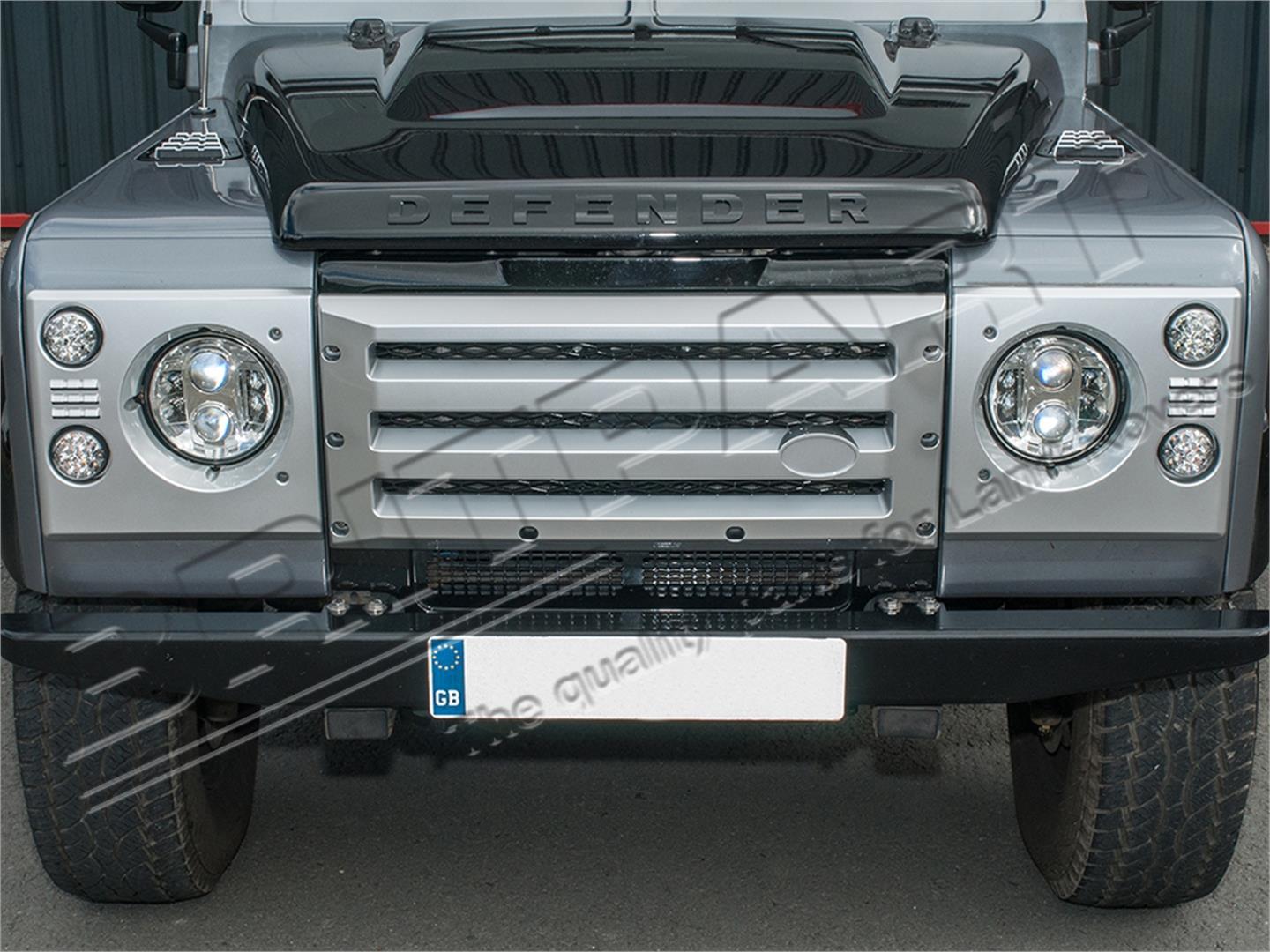 LAND ROVER DEFENDER 90 / 110 W/O AIRCON FRONT GRILLE & HEADLAMP ...