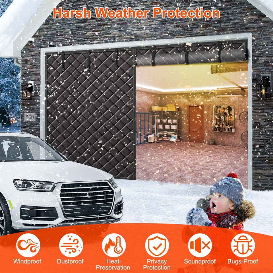 Magnetic Garage Door Screen for Winter,Thermal Garage Door Insulation ...